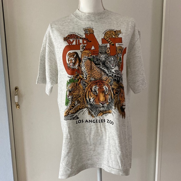 Harborside Graphics | Tops | Los Angeles Zoo T Shirt Gray With Zoo ...